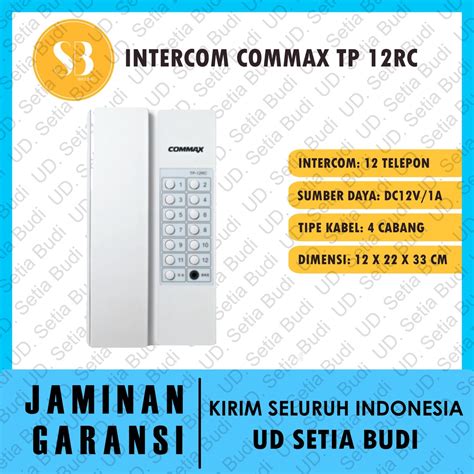 Jual Commax Tp 12rc Asli Dan Bergaransi Shopee Indonesia