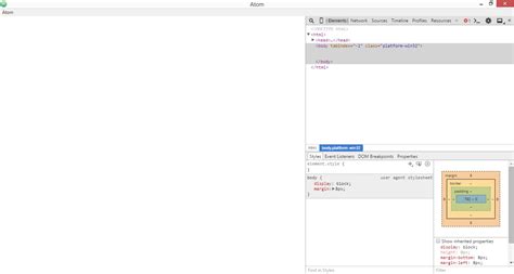 Nodejs Atom Ide Opening Chrome Developer Tools Stack Overflow