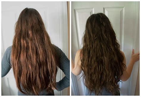 Curly Girl Method Before And After 1 Week Update 2a 2b 2c Wavy Curly