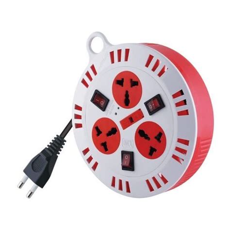 Mx 3 Outlet Universal Sockets Spike Guard Extention Box With Individual Switch Fuse Protection