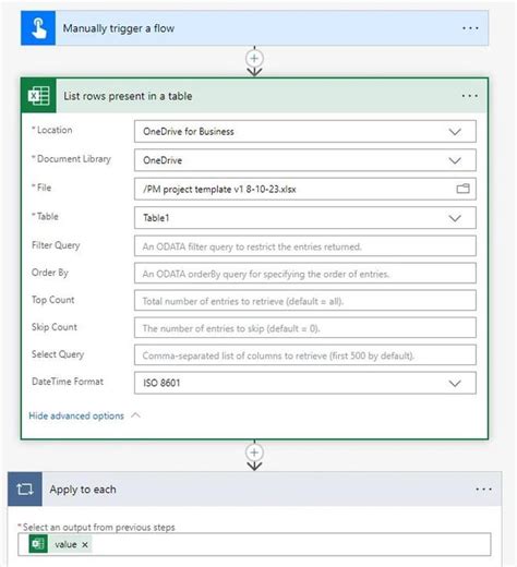 Power Automate To Import Table From Excel To Planner Rpowerplatform