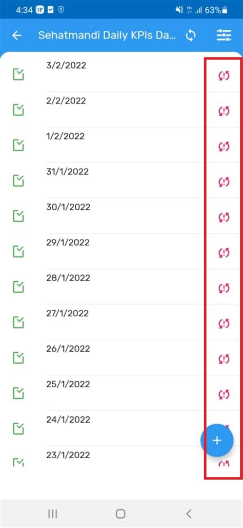 Android Application Data Entry Error Support Assistance Technique