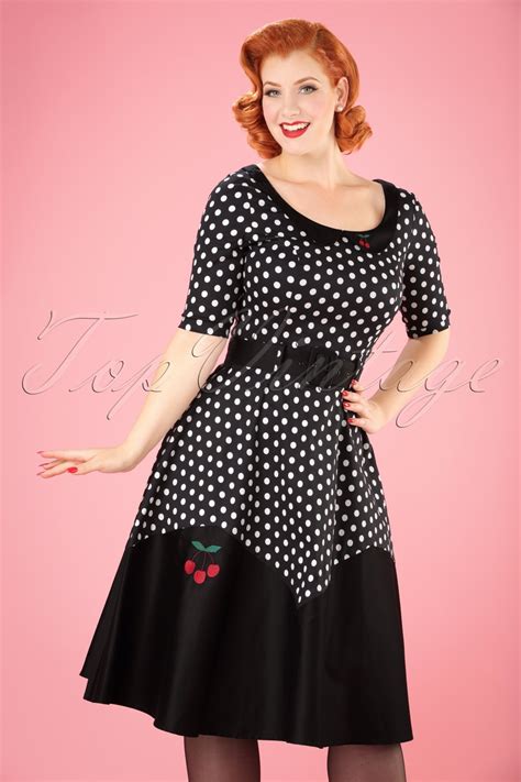 Vintage Polka Dot Dresses Ditsy 50s Prints