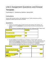 Moua Psych42 A2docx Unit 2 Assignment Questions And Answer Template