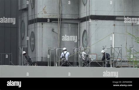Demolition Works Continue At Tokyos Iconic Nakagin Capsule Tower In