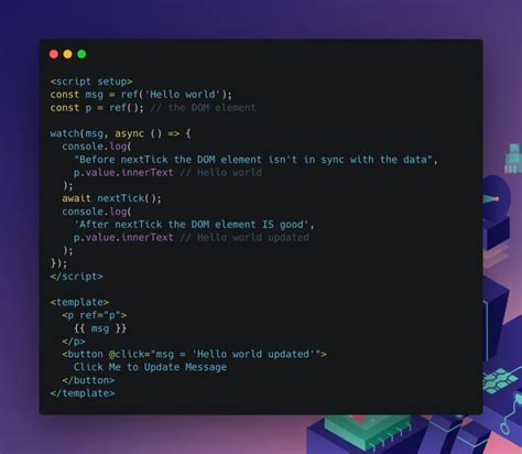 Vue School On Linkedin Vueschool Vuejs Dom Nexttick Webdevelopment