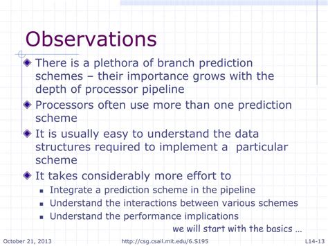 Ppt Constructive Computer Architecture Branch Prediction Arvind