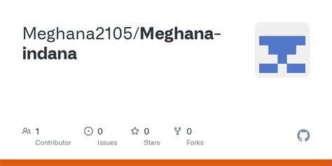 Github Meghana2105meghana Indana