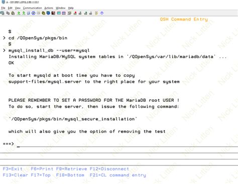 Verify Mariadb Mysql On Ibm I Nick Litten Ibm I As400 Iseries Software Developer