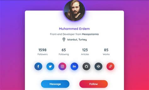 15 CSS Profile Screen Design Examples OnAirCode 15 CSS Profile Screen Design Examples OnAirCode