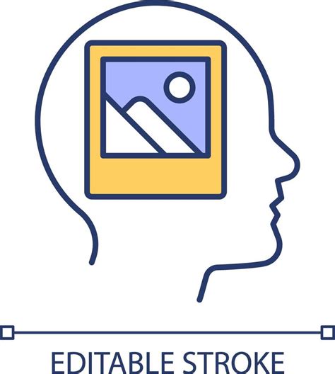 Eidetic Memory Rgb Color Icon Photographic Visual Learn Cognitive