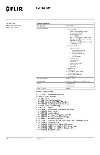 Flir E54 Advanced Thermal Imaging Camera 320 X 240 Lcd At ₹ 581298