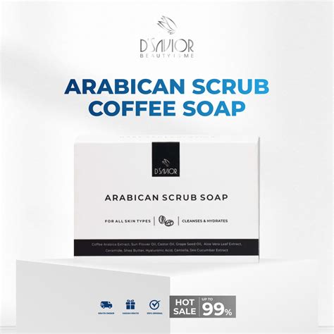 Jual Dsavior Arabican Scrub Soap 80gr Original Sabun Non Sls Untuk