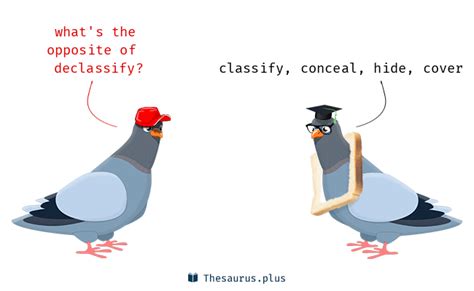 Declassify Synonyms And Declassify Antonyms Similar And Opposite Words
