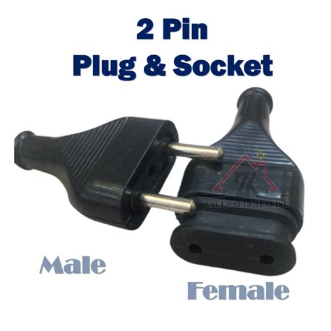 Pin Round Plug And Socket Male Plug Pin Female Pin Socket AC Plug Soket Bulat Pin