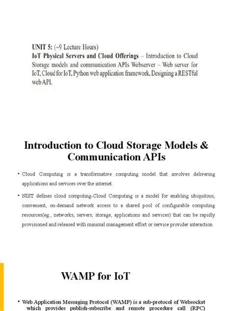 Iot U V Pdf Databases Apache Hadoop