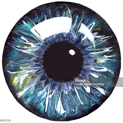 Human Eye Iris Acrylic Painting Fluid Art Stock Illustration Download