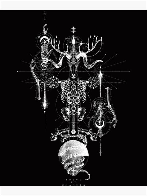 Baphomet Solve Et Coagula Occult Sacred Geometry Poster For Sale