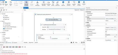 Having Trouble With The Get Outlook Mail Messages The Specified Folder Does Not Exist Studio