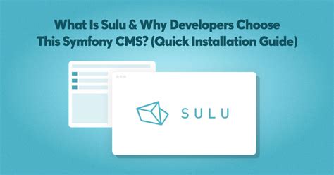 Sulu Cms The Symfony Content Management Platform On Linkedin What Is Sulu And Why Do Developers