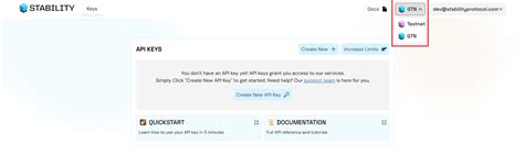 API Keys Stability Docs