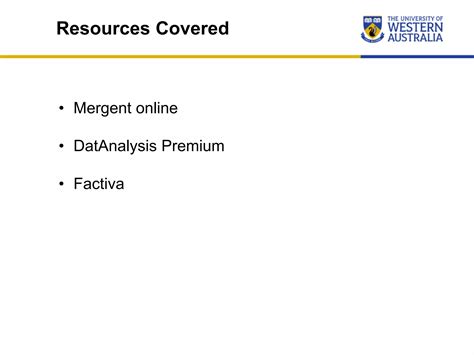 Introduction To Mergent And Dataanalysis Ppt