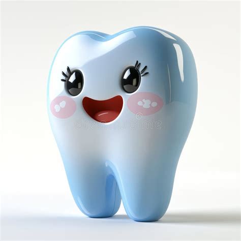 Cute Happy Cartoon Toothpaste Character Isolated On White Background