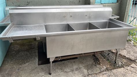 Pia 2270x800x900mm Com 03 Cubas 650x500x400mm Inox 304 Macom Rsp
