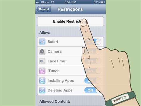 How To Add Restrictions To An Iphone 7 Steps With Pictures