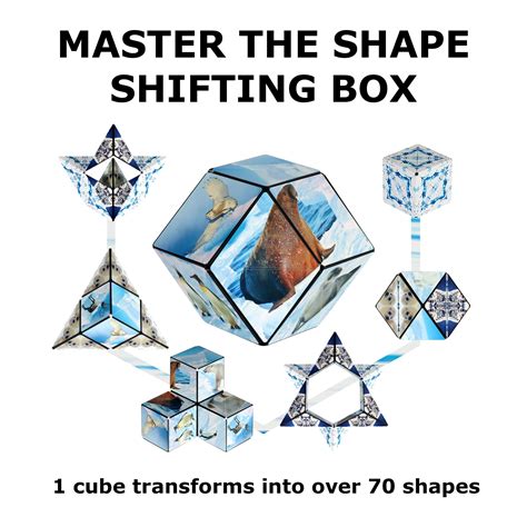 Shashibo Shape Shifting Box Award Winning Patented Fidget Cube W 36 Rare Earth Magnets