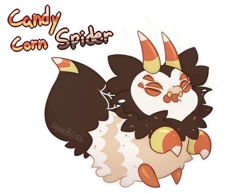 Candy Corn Spider Poison Paca Auction Closed By Nymbliss On Deviantart Spider Drawing