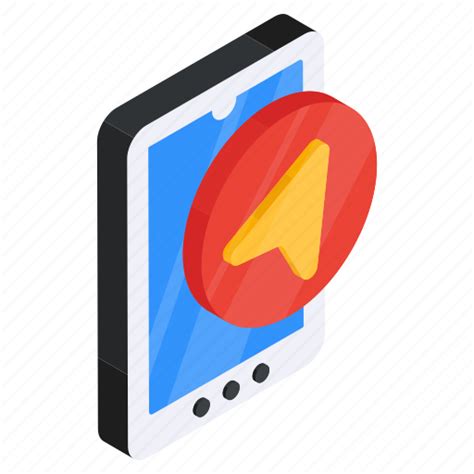 Mobile Navigation Cursor Arrow Direction Smartphone Phone Icon