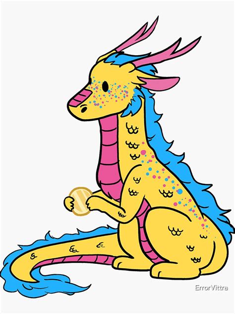 Pansexual Flag Pride Themed Dragon Sticker For Sale By Errorvittra