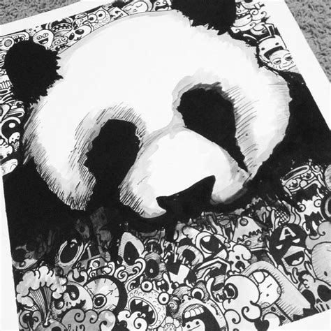 Panda Doodle By Octopusiscool On Deviantart Doodles Panda Deviantart