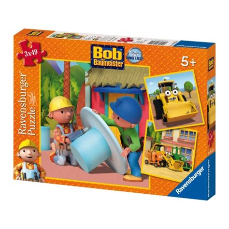 Bob The Builder Working 3x49 Piece Jigsaw Puzzle Game 4005556093250
