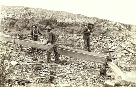 Sluice Box Placer Gold Mining C 1889 Photograph By Daniel Hagerman