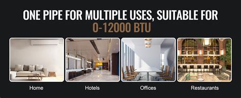 VEVOR 50FT Mini Split Line Set 1 4 3 8 O D Copper Pipes Tubing And Triple Layer Insulation