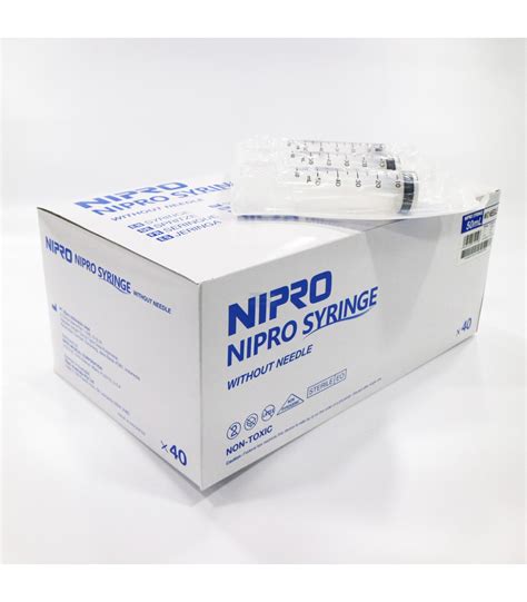 Syringe 50cc Catheter Tip Nipro Syno50cath Per Piece