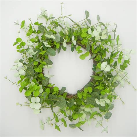 22 Mixed Spring Eucalyptus Wreath Floral Living