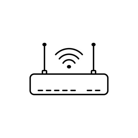 Technology Router Wifi Icon Outline 9922851 Vector Art At Vecteezy
