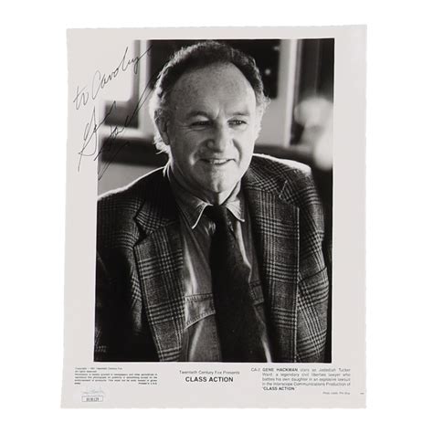 Gene Hackman Signed Class Action 8x10 Photo Jsa Pristine Auction