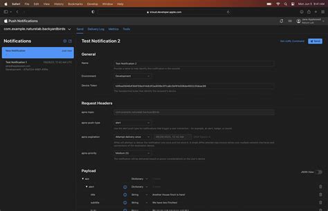 Push Notifications Console Notifications Apple Developer