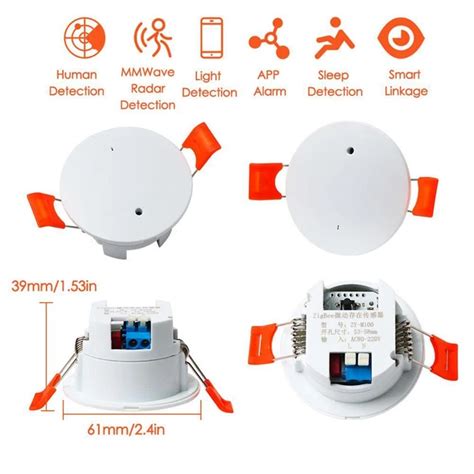 Zigbee Wifi Human Presence Sensor Mmwave Radar New Y2 Eur 2576 Picclick Fr