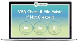 Vba Check If File Exists If Not Create It Tutorial And Examples Vbaf