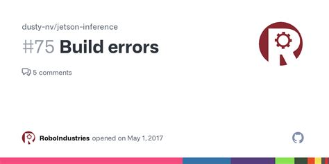 Build Errors · Issue 75 · Dusty Nvjetson Inference · Github