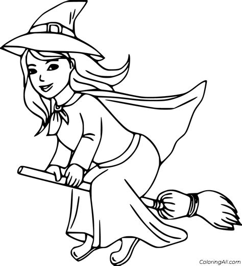 Witch Coloring Pages 75 Free Printables Coloringall