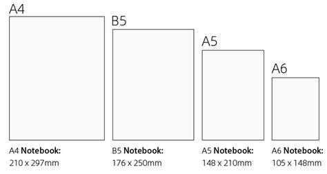 Notebook Paper Sizes — Kinokuniya Usa 54 Off