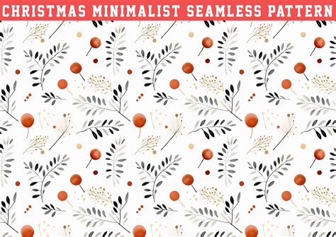 Christmas Minimalist Pattern Graphic By Seasonal · Creative Fabrica