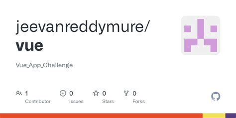 Github Jeevanreddymure Vue Vue App Challenge