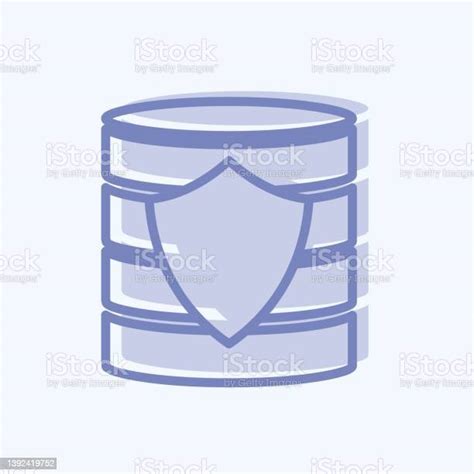 아이콘 보안 백업 데이터 분석 기호에 적합합니다 두 가지 톤 스타일 편집 가능한 간단한 디자인 디자인 템플릿 벡터 간단한 기호